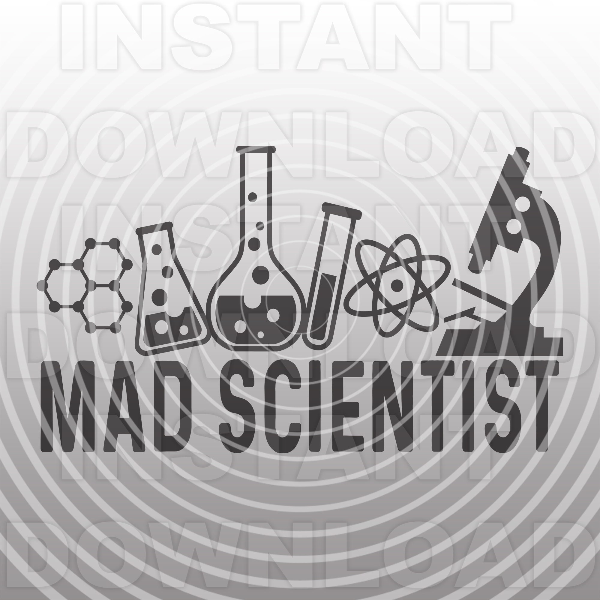 Mad Scientist Silhouette