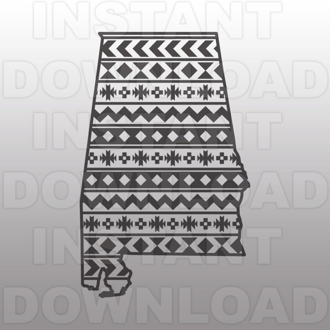 Alabama SVG File,alabama Aztec Svg,cutting Template-commercial ...