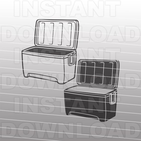 Empty Ice Chest Cooler SVG Fileempty Ice Cooler SVG vector - Etsy