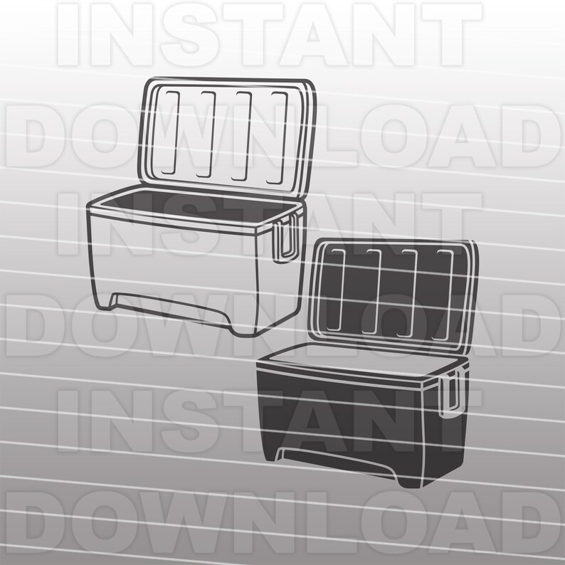 Empty Ice Chest Cooler SVG Fileempty Ice Cooler SVG vector - Etsy