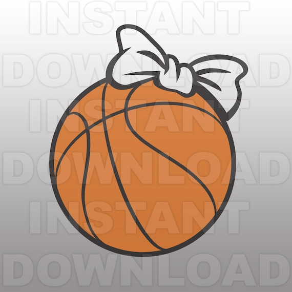 Girls Basketball SVG Filebasketball Bow SVG File-cutting | Etsy
