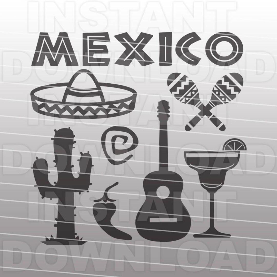 Mexican SVG Bundle,mexico SVG File,fiesta SVG -commercial & Personal ...