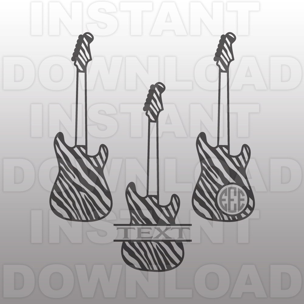 Rock Band Guitar SVG Fileguitarist Svgmusician SVG cutting - Etsy