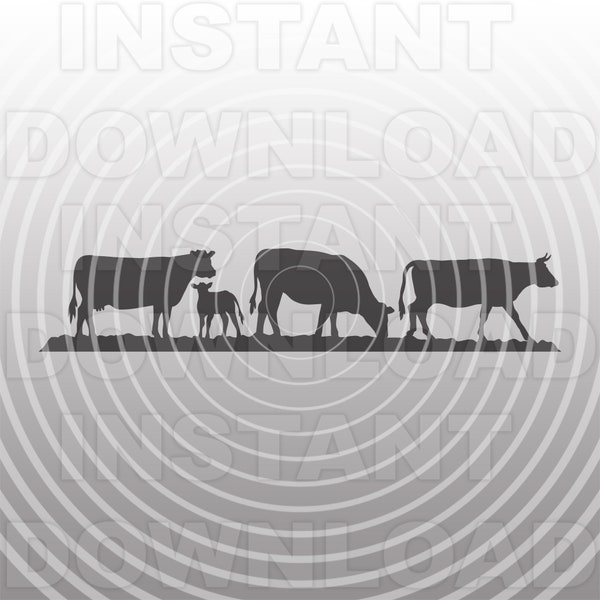Cattle Drive Silhouette - Etsy