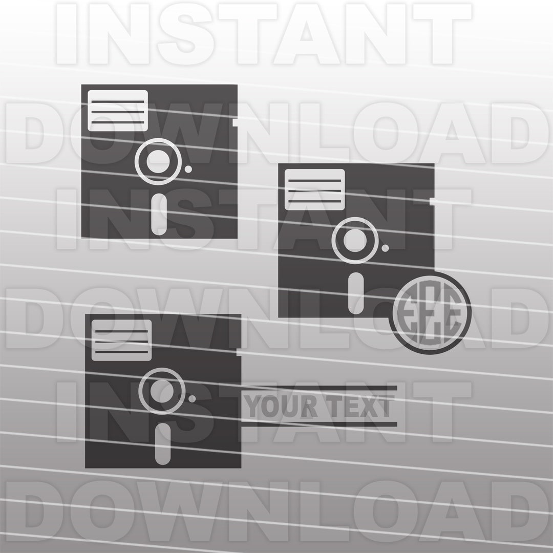 Floppy Disk SVG File,retro Gaming Svg,1980s Svg,geek Svg -vector ...