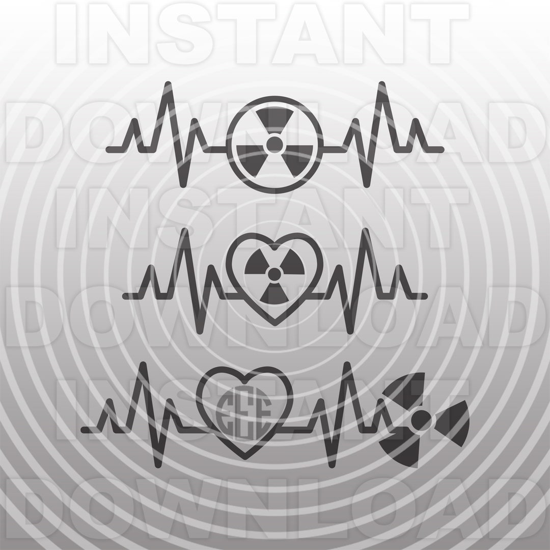 Heartbeat Pulse EKG Rad Tech SVG File,x-ray Tech Svg,radiologic ...