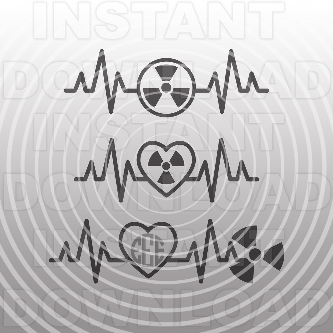 Heartbeat Pulse EKG Rad Tech SVG Filex-ray Tech - Etsy