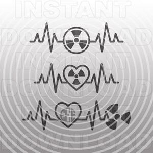 Heartbeat Pulse EKG Rad Tech SVG Filex-ray Tech - Etsy