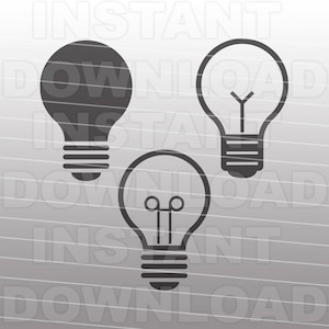 Light Bulb SVG File Lightbulb Svg Insprational Svg Light Bulb Vector ...