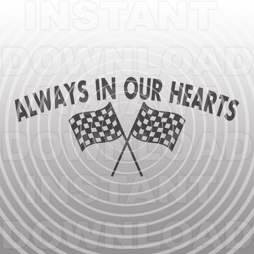 Racing Memorial SVG FileMemorial Checkered Racing Flag SVG | Etsy