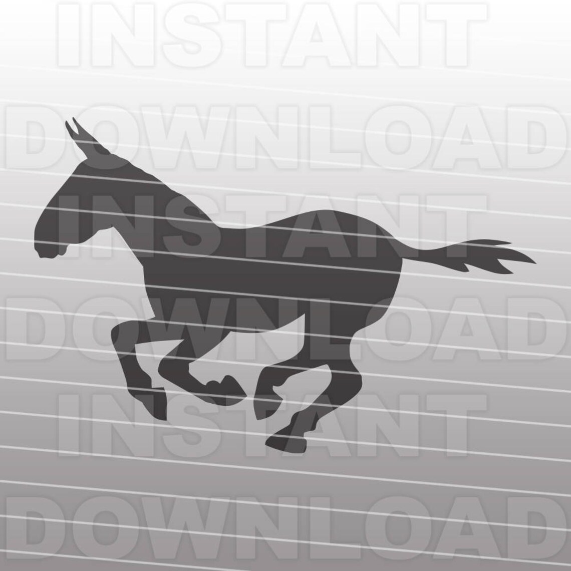 Mule SVG Filemule Running Svgcowboy Svgrodeo Svg cutting | Etsy