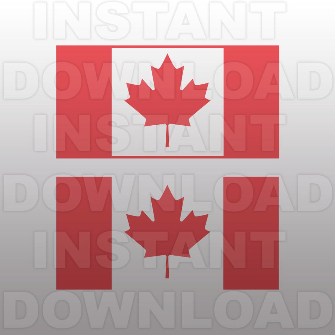 Canadian Flag SVG File - Canada SVG File -vector Art - Commercial ...