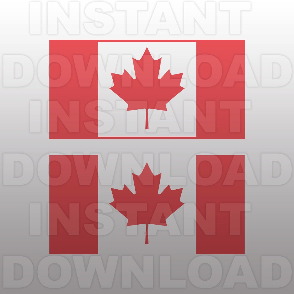 Canadian Flag SVG File Canada SVG File vector Art - Etsy