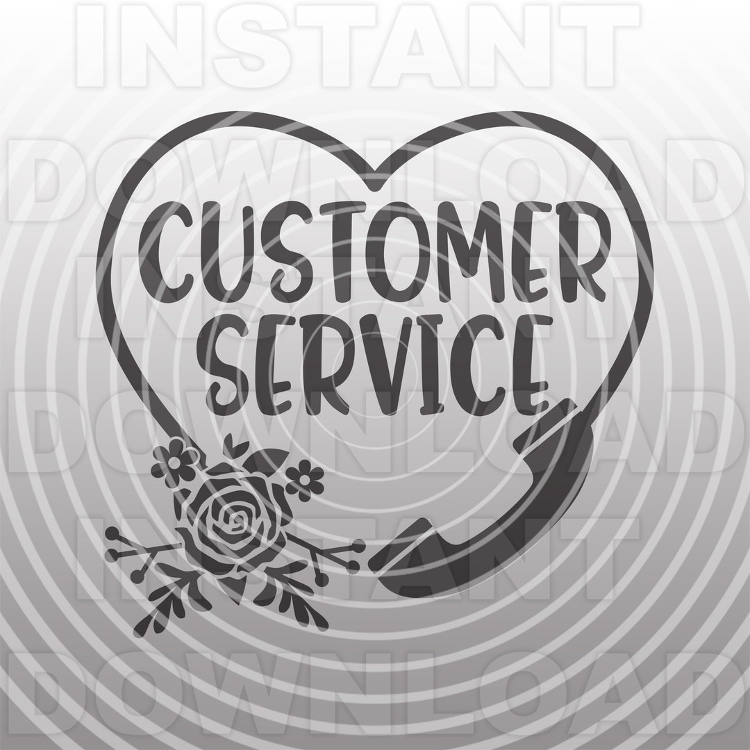 Customer Service Representative With Telephone and Flowers SVG File,csr ...