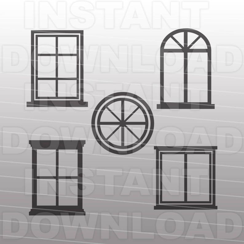 Windows SVG Filearchitecture Svghouse Svg cutting Template | Etsy