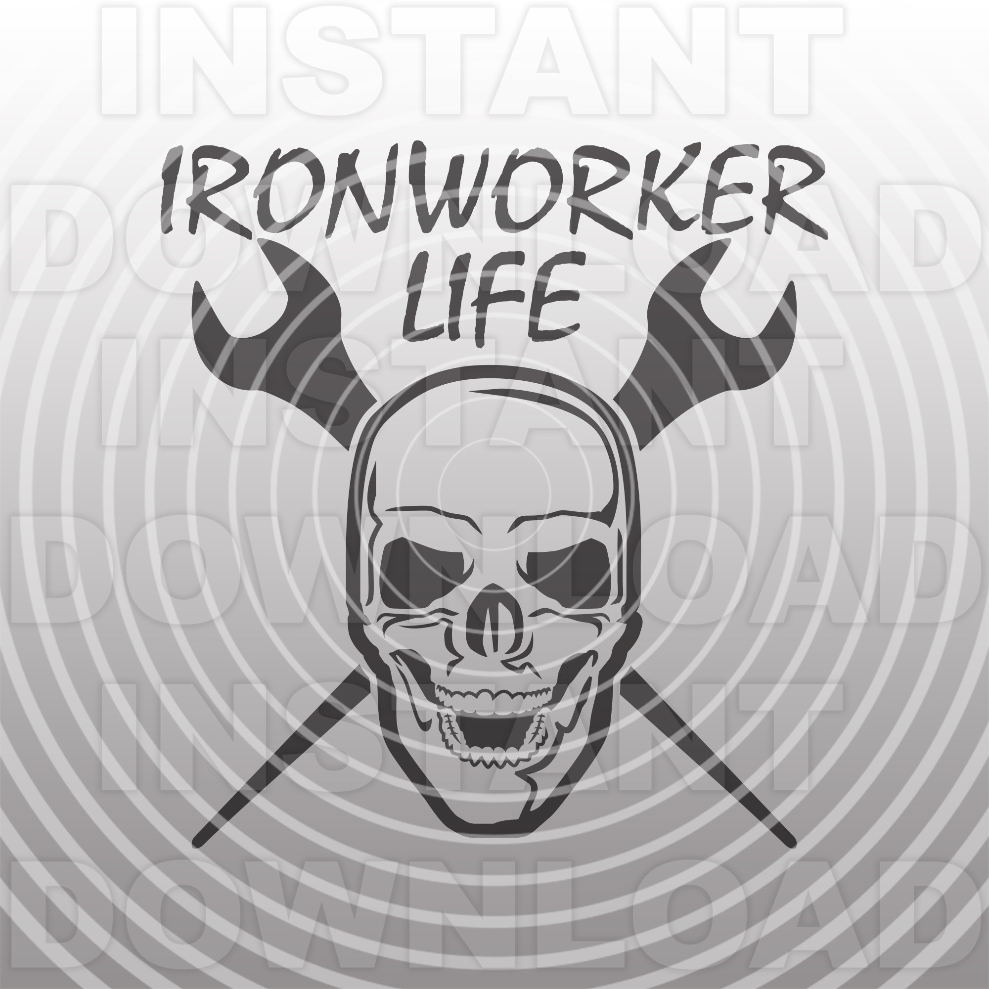 Ironworker SVG Fileironworker Life Skull SVG Fileunion SVG - Etsy Australia