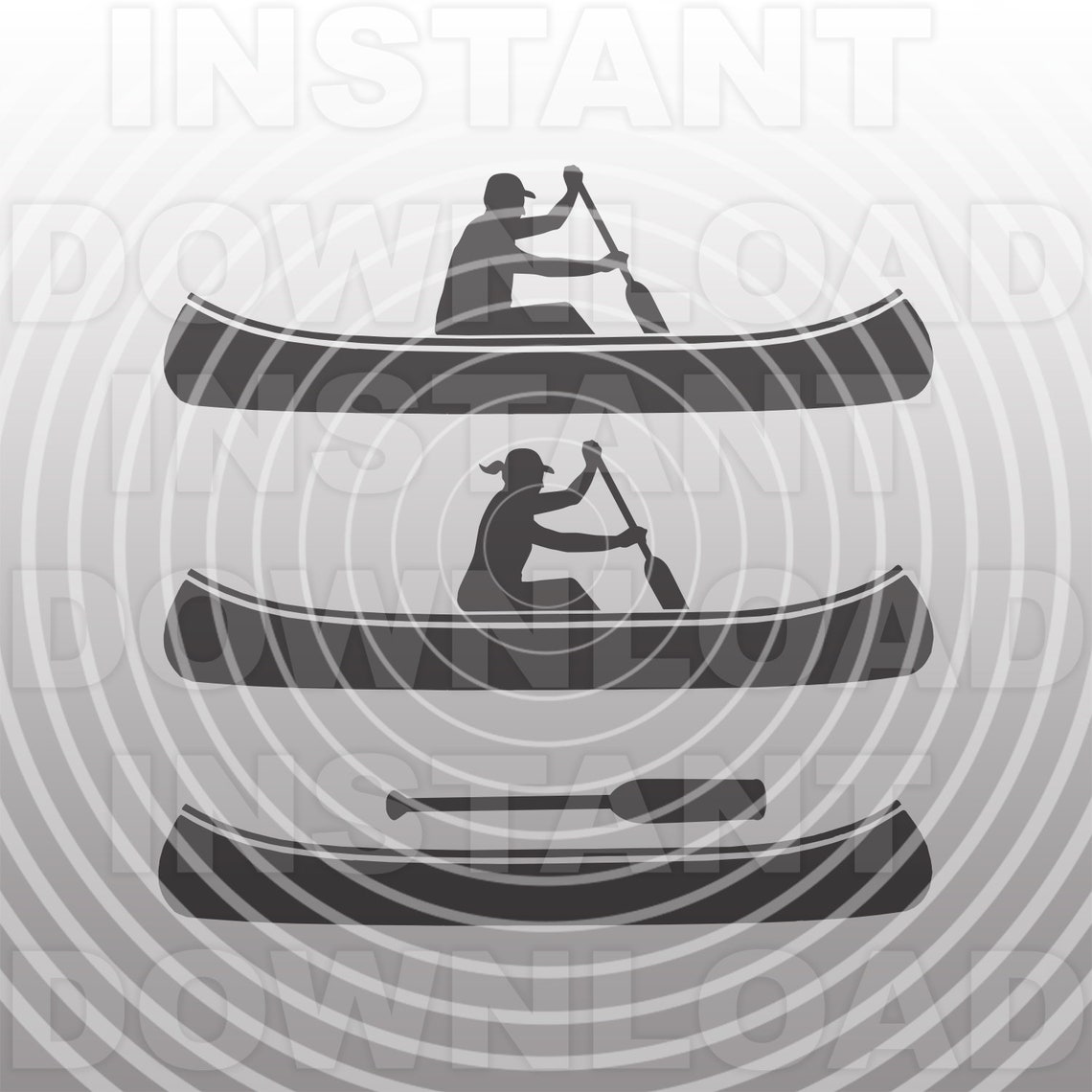 Canoe SVG Filecanoeist Svgcanoer Svgcanoe Paddle Svg | Etsy