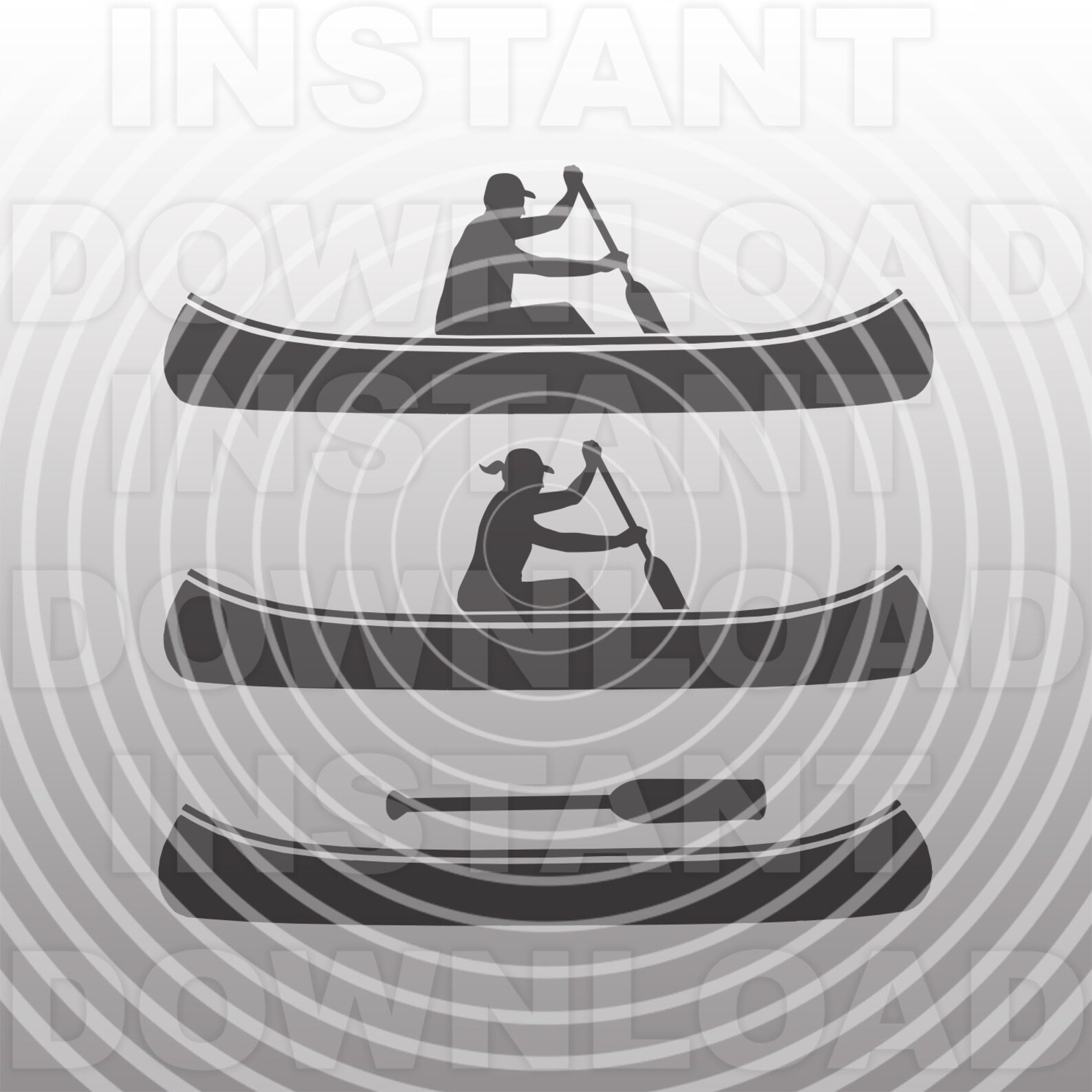 Canoe SVG File,canoeist Svg,canoer Svg,canoe Paddle Svg -vector Clip ...