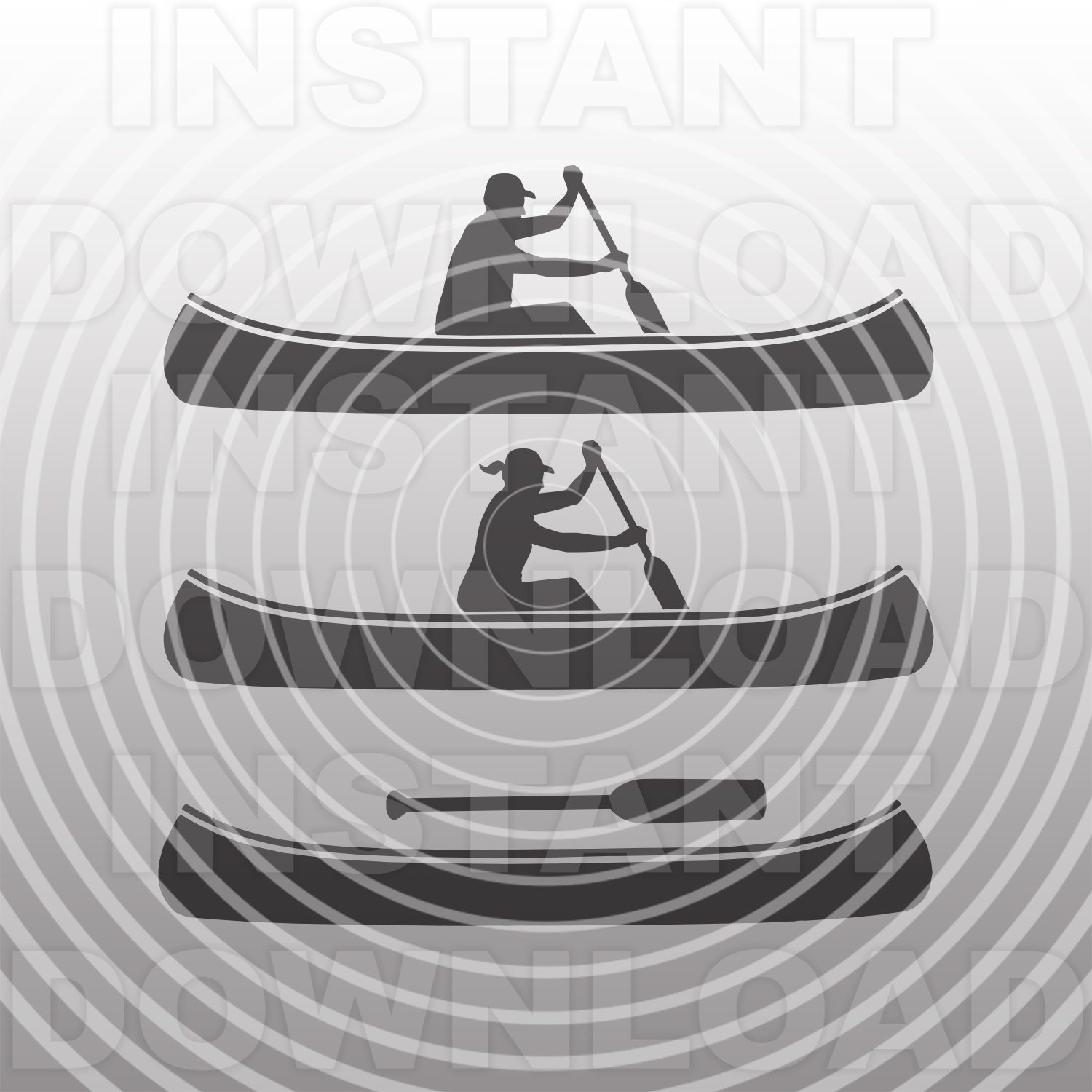 Canoe SVG File,canoeist Svg,canoer Svg,canoe Paddle Svg -vector Clip ...