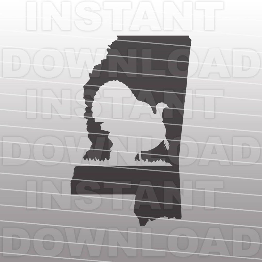 Mississippi Turkey Hunting SVG File,turkey SVG File,hunting Svg-vector ...