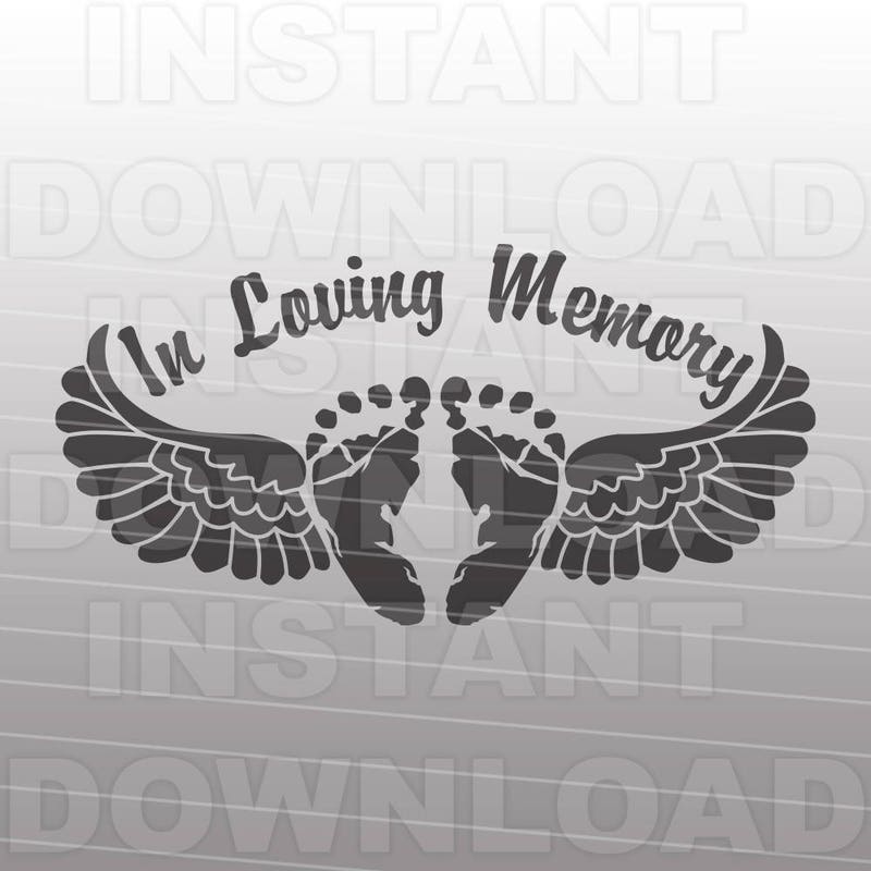 In Loving Memory Baby Svg - Etsy