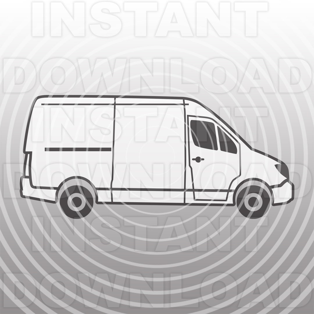 Sprinter Van SVG File,delivery Van Svg,delivery Truck Svg,vanlife Svg ...