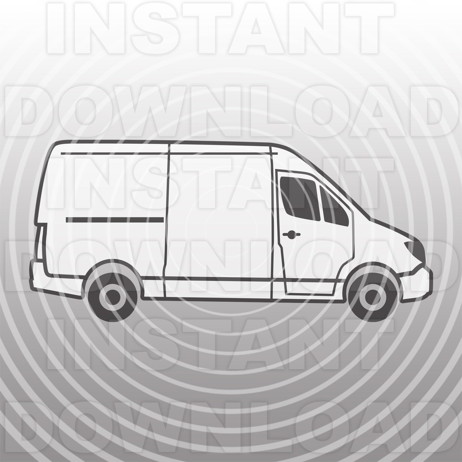 Sprinter Van SVG File,delivery Van Svg,delivery Truck Svg,vanlife Svg ...