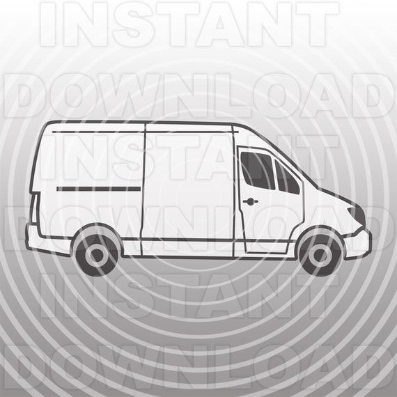 Sprinter Van SVG Filedelivery Van Svgdelivery Truck | Etsy UK