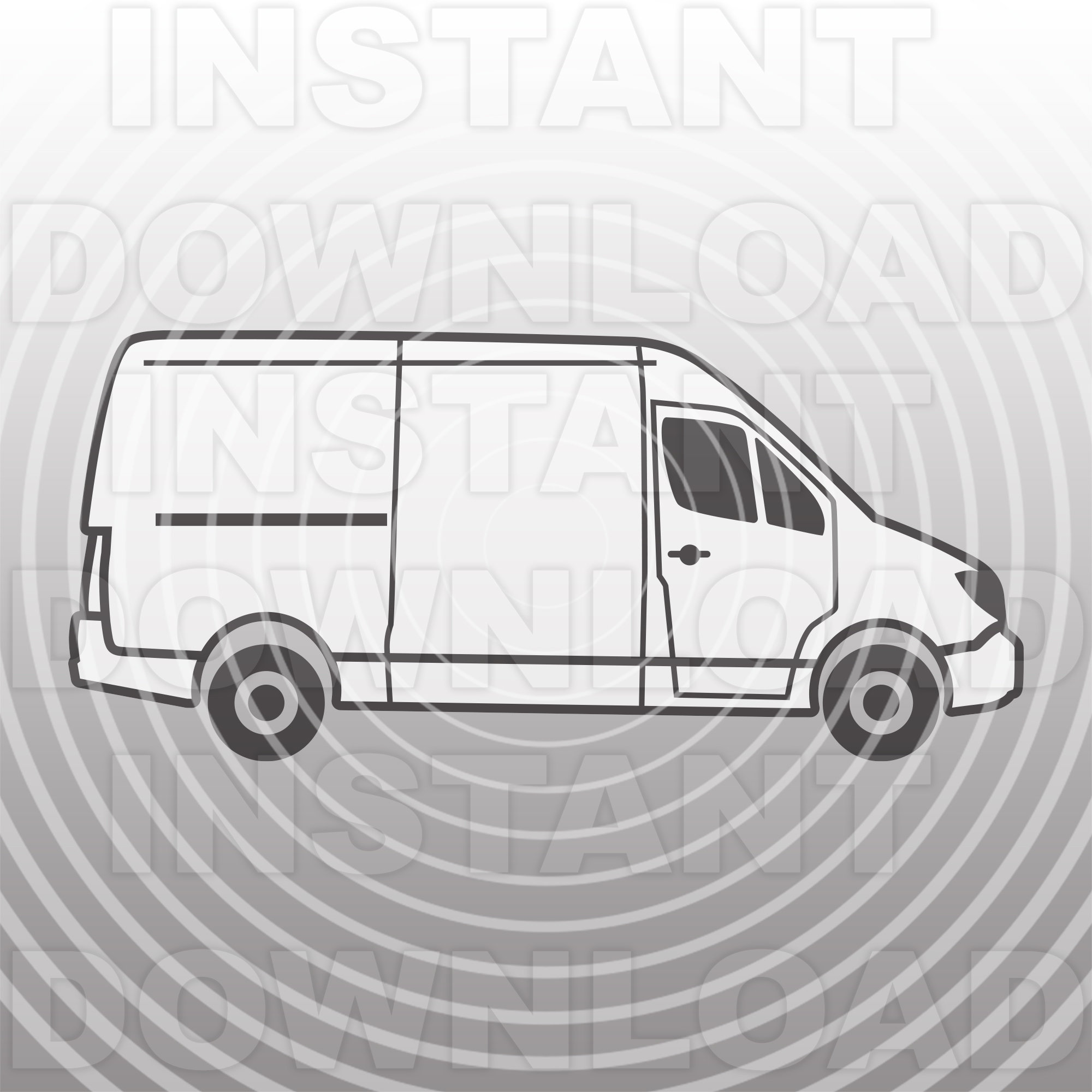 Sprinter Van SVG FileDelivery Van SVGDelivery Truck | Etsy