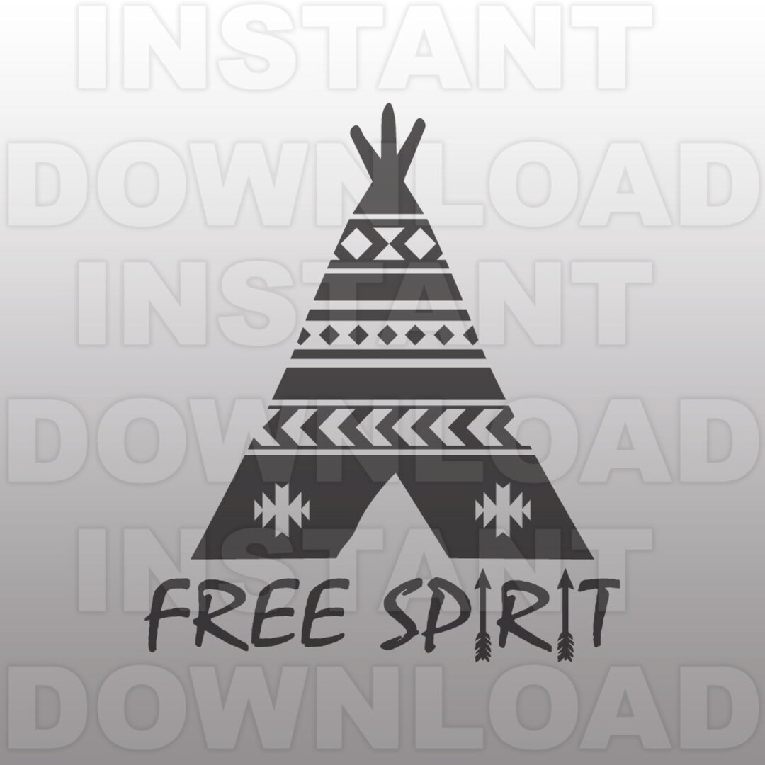 Free Spirit Teepee SVG File -tribal SVG File- Commercial & Personal Use ...