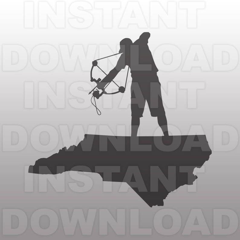 North Carolina Bowfishing Fisherman SVG Filebow Fishing SVG - Etsy