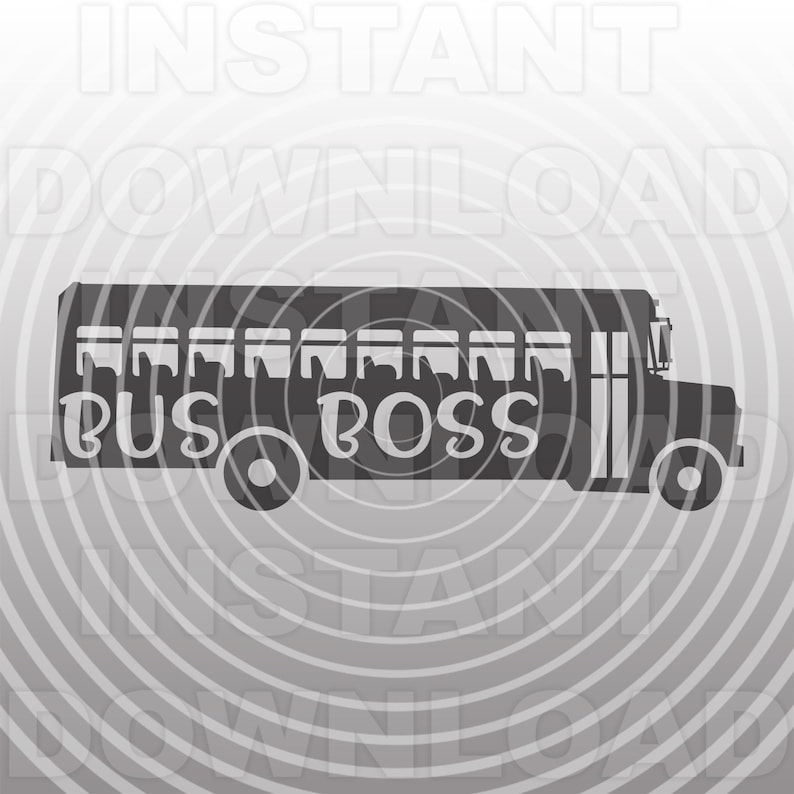 School Bus SVG Filebus Driver Svgbus Boss Svgfunny SVG | Etsy