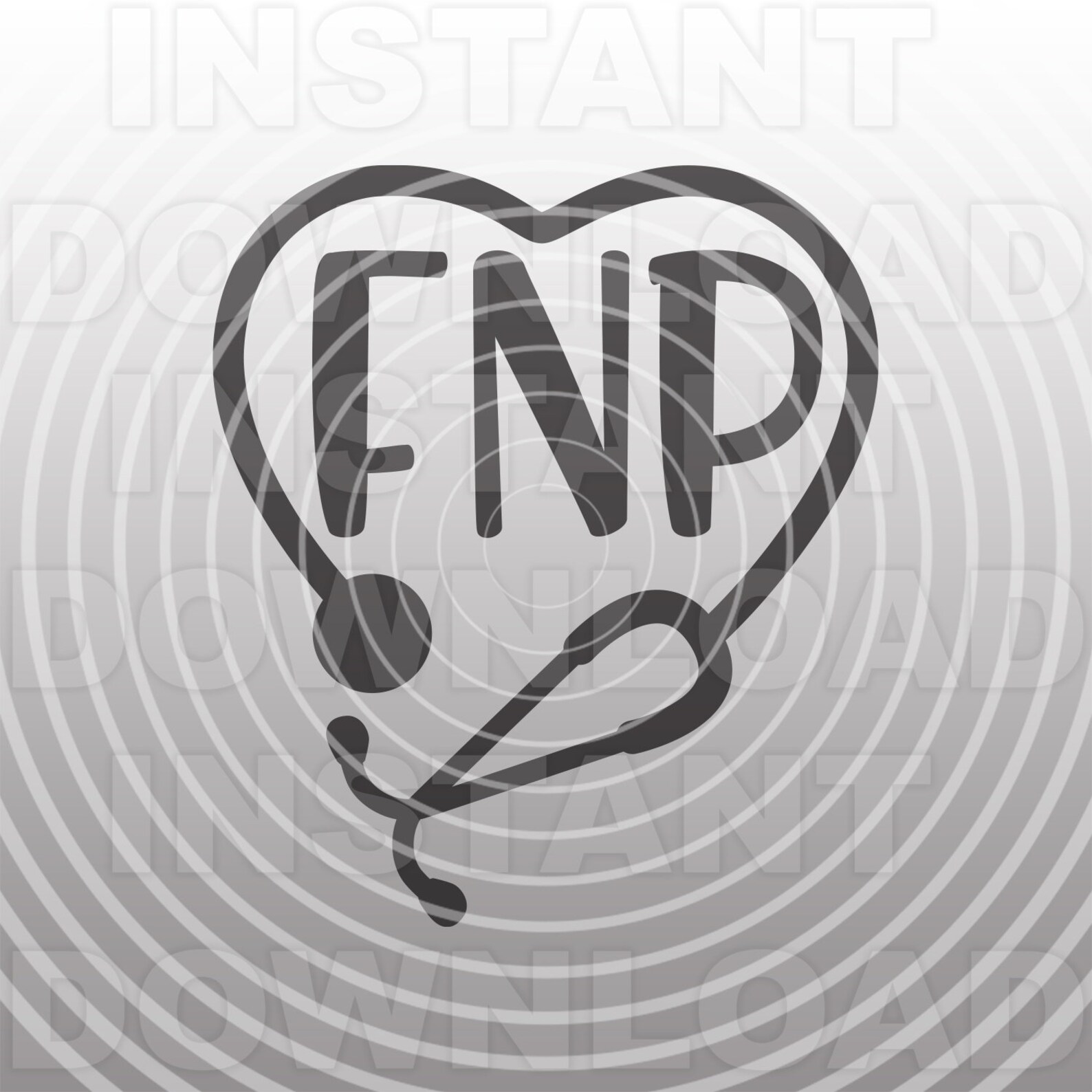 FNP Stethoscope Heart SVG File,family Nurse Practitioner Svg,nursing ...