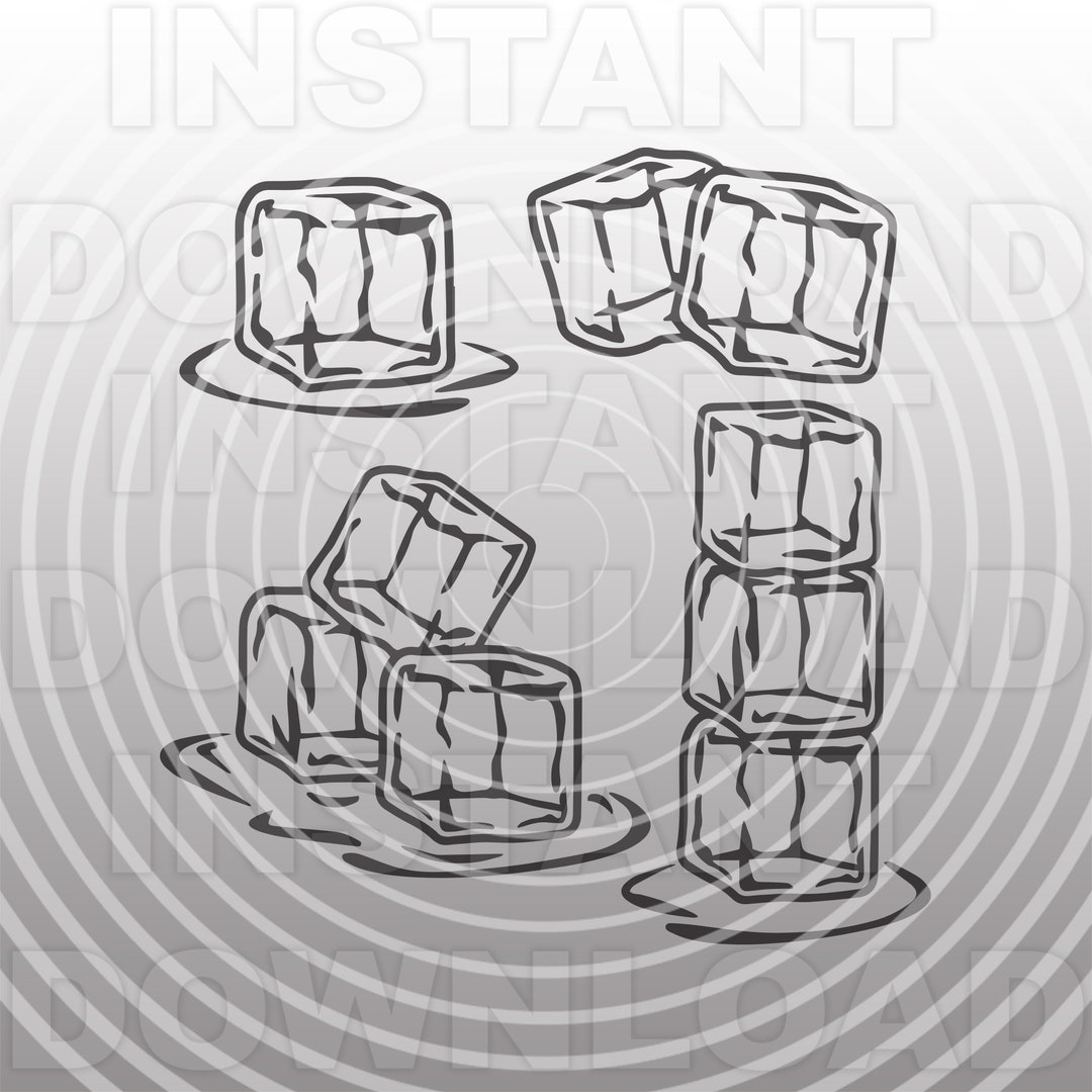 Ice Cubes SVG File,ice Svg,ice Cube Outline Svg,ice Cube Icon Svg ...