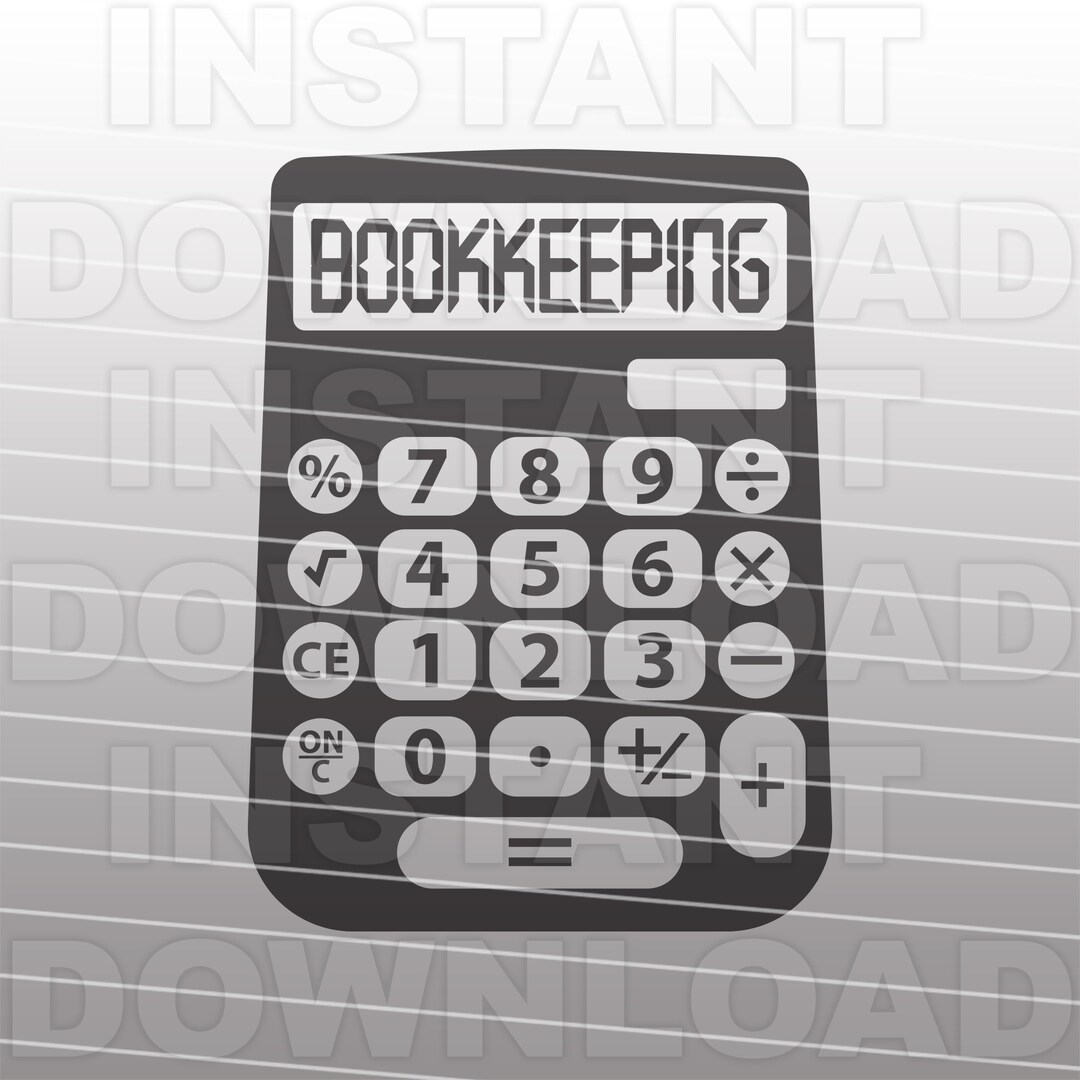 Bookkeeping Accounting Calculator SVG File,bookkeeper Svg,accountant ...