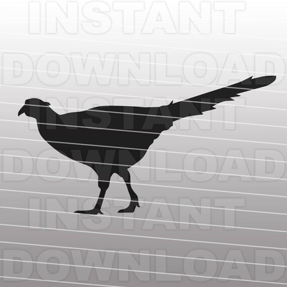 Pheasant Silhouette Cut Out