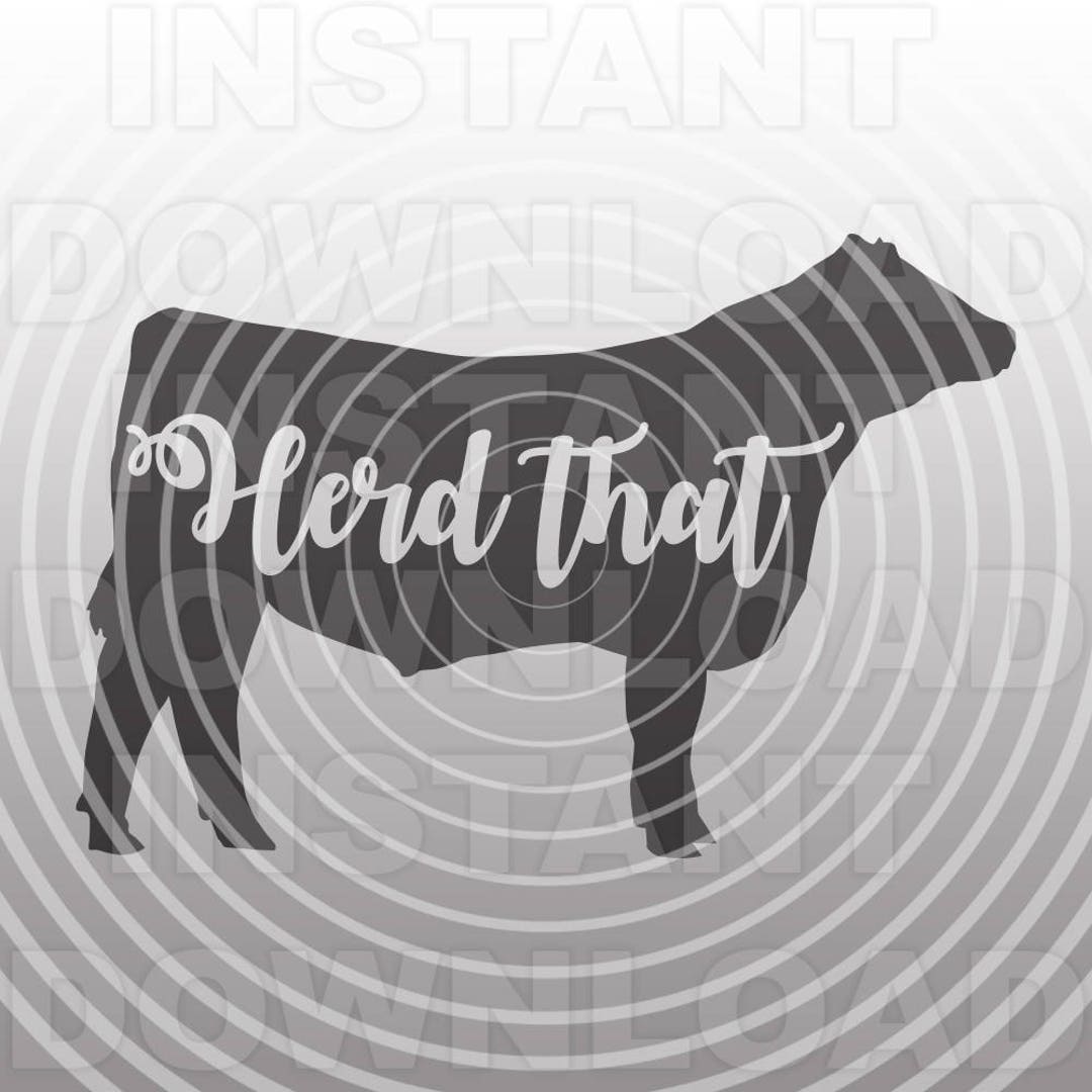 Cow SVG File,show Steer Svg,herd That Svg,stockshow Svg, -vector Art ...