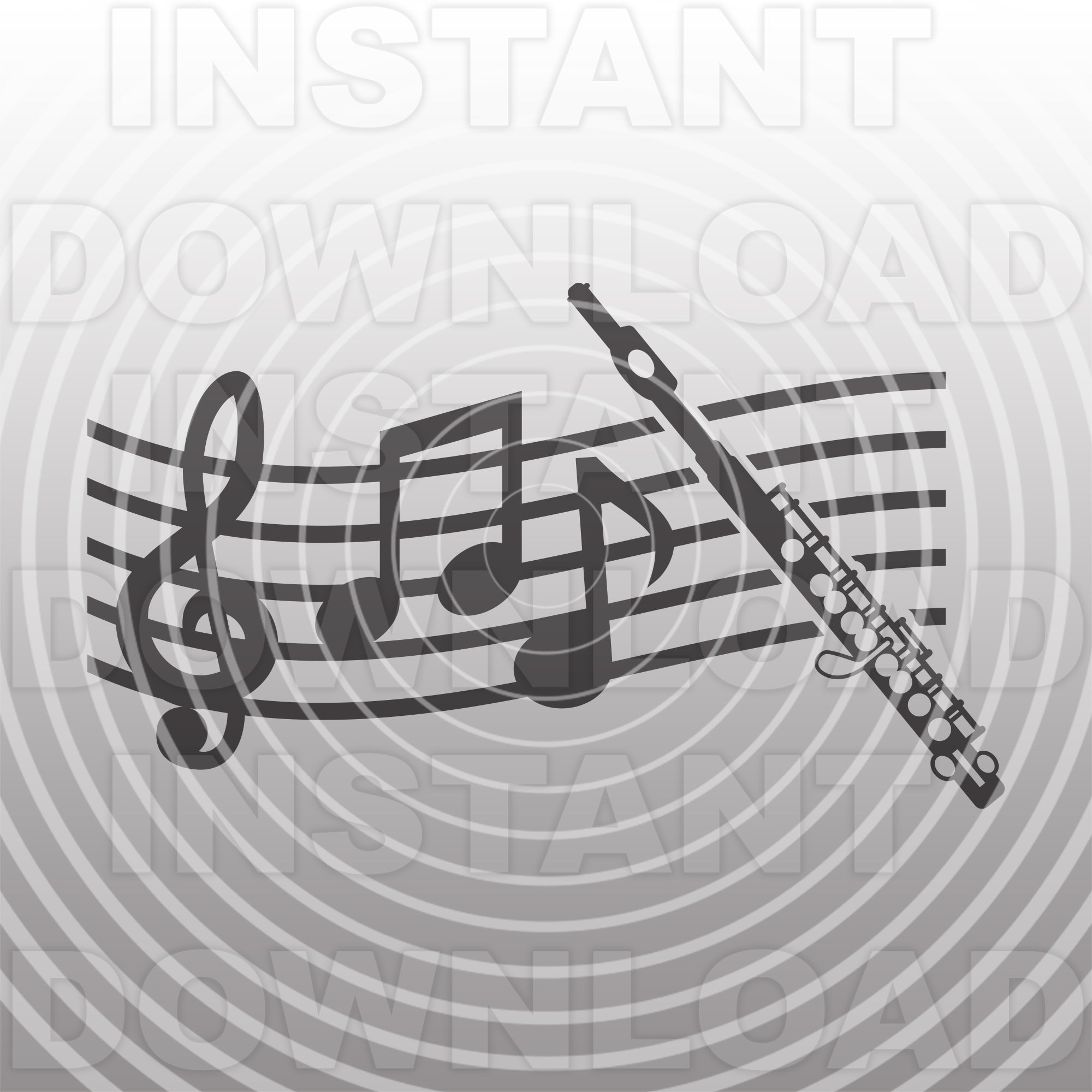Flute SVG File,music Notes Svg,marching Band Svg,musical Instrument Svg ...