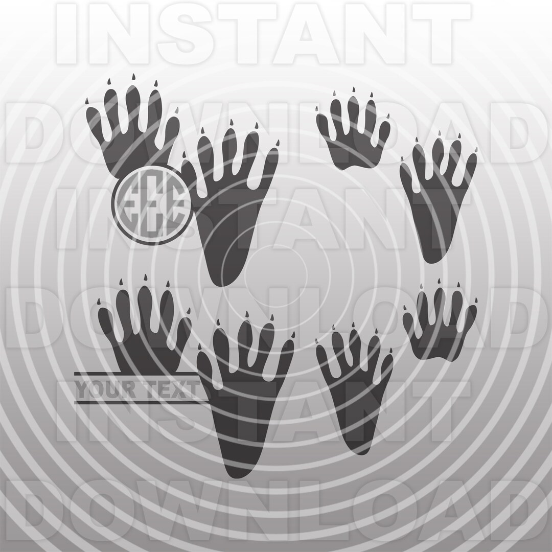 Raccoon Tracks SVG File,raccoon Paw Prints Svg,hunting SVG -vector ...