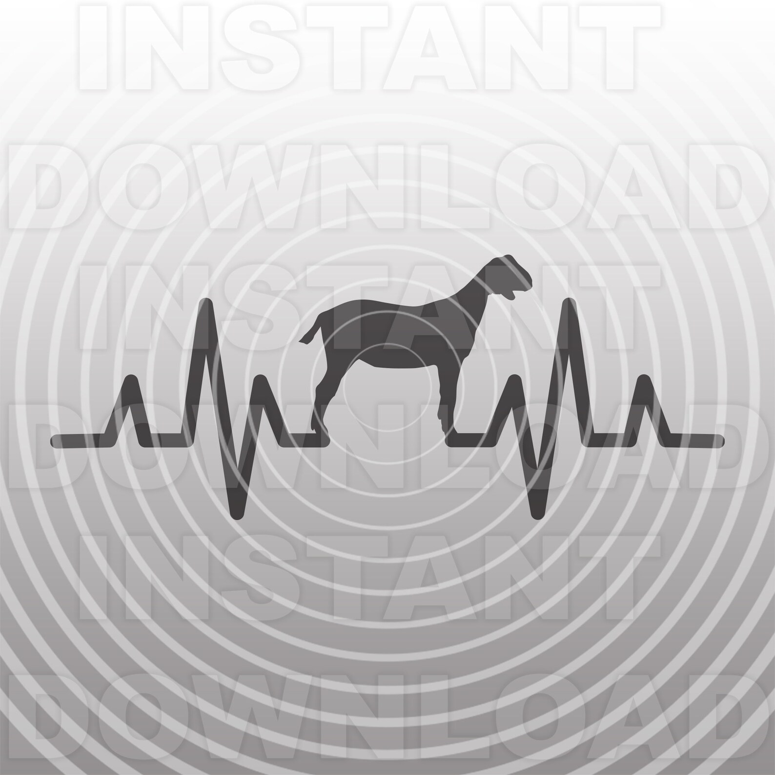 Goat Heartbeat EKG Pulse SVG File,goat Svg File,livestock Svg,farming ...