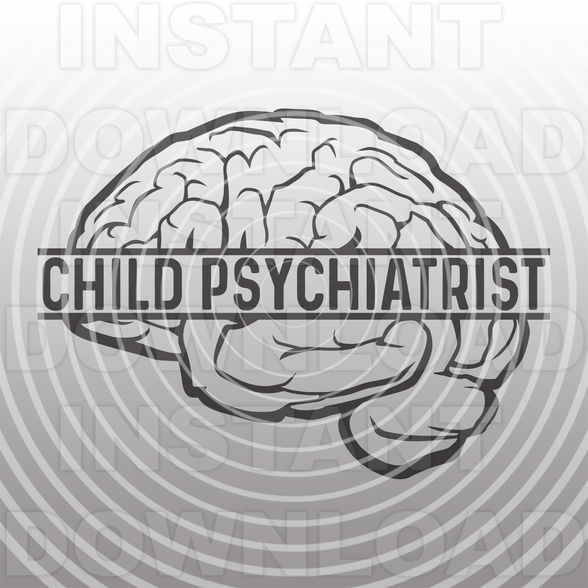 Child Brain Silhouette