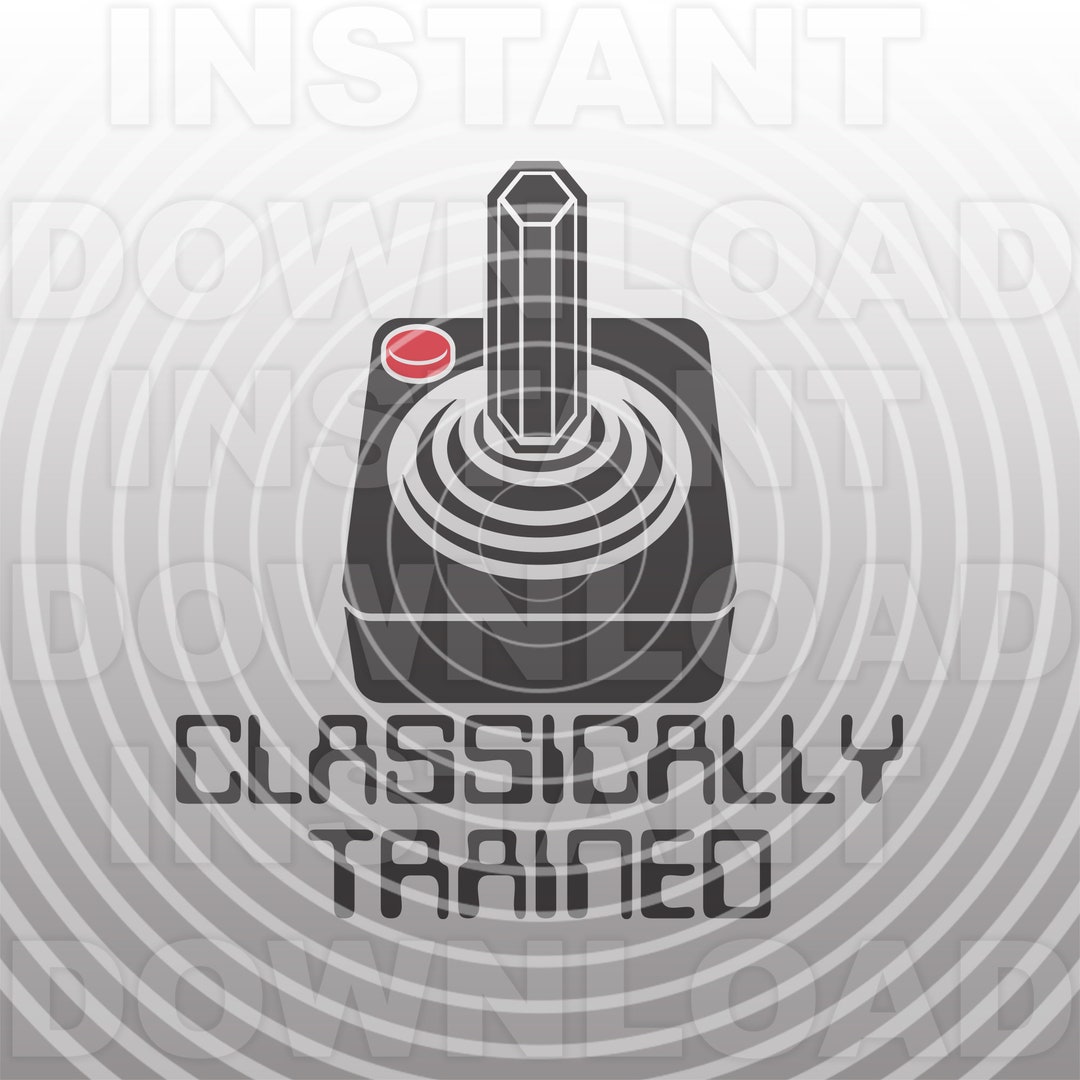 Classically Trained Video Game Joystick Controller SVG File,gamer Svg ...