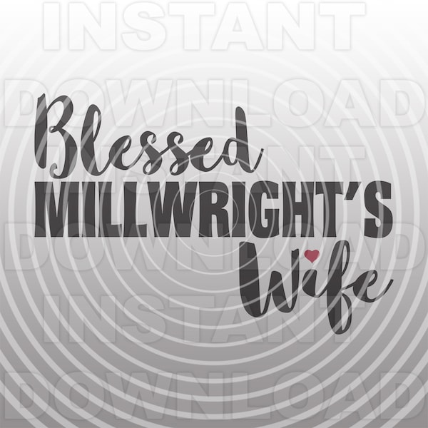 Millwright Wife Svg - Etsy