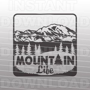 Mountain Life SVG File,hiking SVG File,camping SVG File-vector Clip Art ...