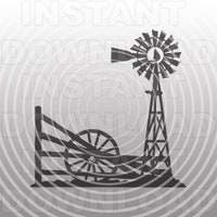 Windmill SVG Bundle, Windmill Dxf, Wind Turbine Svg, Windmill Png ...