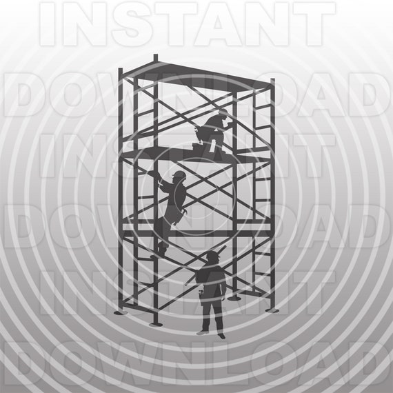 Scaffold Builder SVG Fileconstruction Workers Scaffolding Svg | Etsy