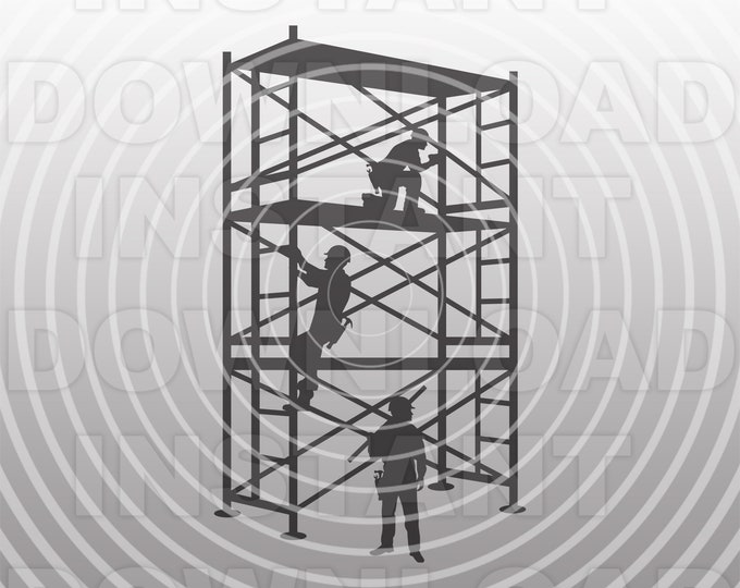 Scaffolding #4 Svg, Scaffold Svg, Staging Svg, Scaffolding Dxf ...
