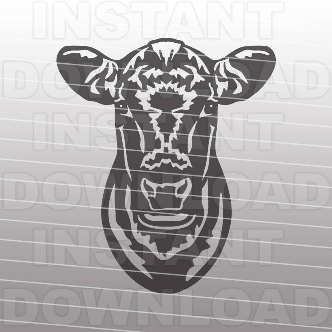Show Heifer Face SVG File,cow SVG File,show Life SVG File-cutting File ...