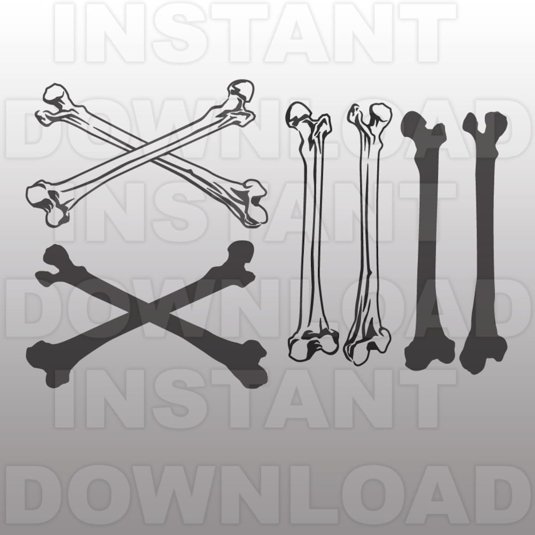 Bones SVG File - Vector Art - for Commercial & Personal Use - SVG File ...
