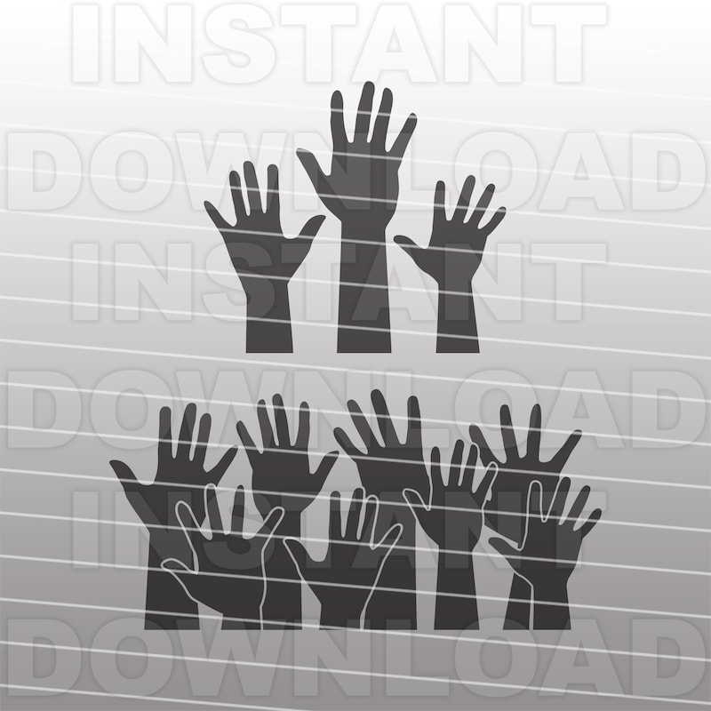 Volunteer Hand Svg - Etsy